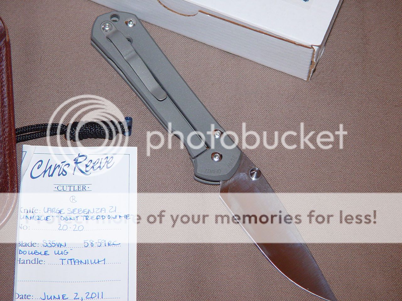 CRK Sebenza, Buck 110 auto, BRKT, HI Smatchet, Mule Team13 ...