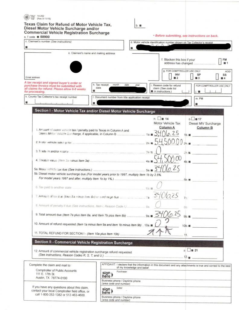 can someone help me fill out this form?? - TexasBowhunter.com Community ...